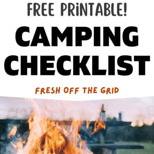 Car Camping Checklist—Camping essentials you can't leave home without ...