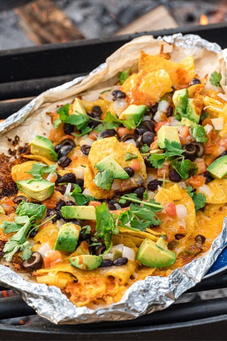 Foil Packet Grilled Nachos - Fresh Off The Grid
