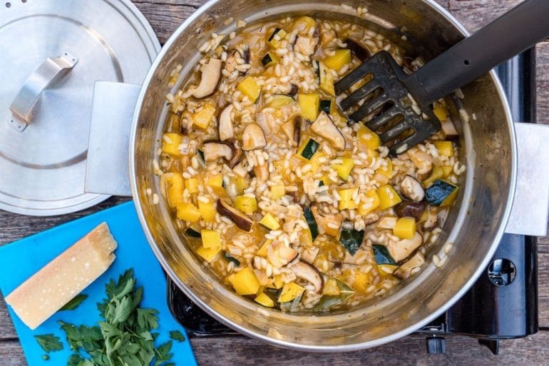 Acorn Squash Risotto with Shiitake Mushrooms - Fresh Off The Grid