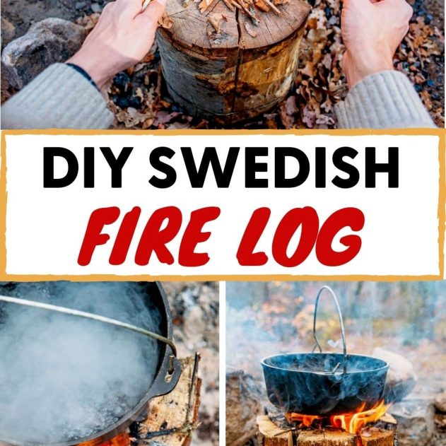How to Make a Swedish Fire Log - Fresh Off The Grid