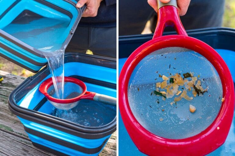 How to Wash Dishes While Camping - Fresh Off The Grid